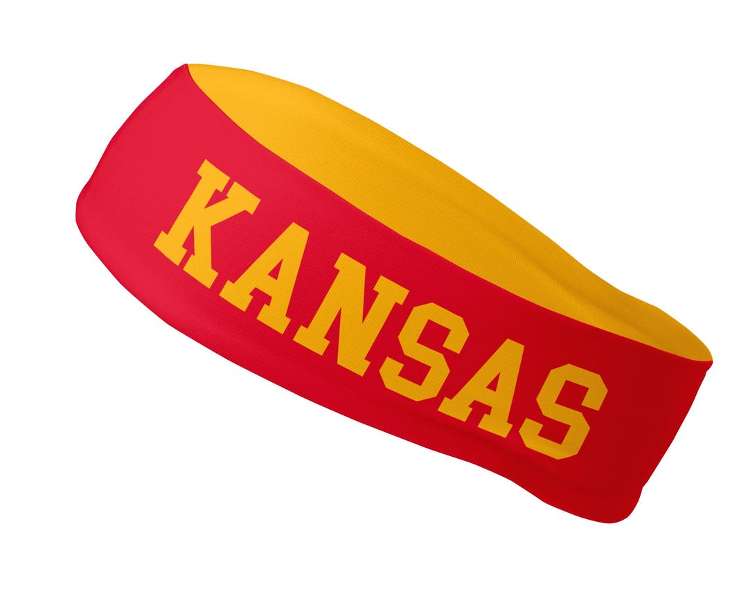 Reversible Custom Colors State of Kansas Headband, Athletic Headband ...