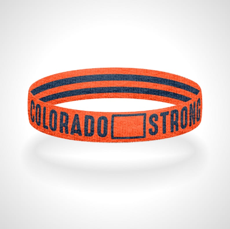 Reversible Colorado Strong Bracelet Wristband Show off Your - Etsy