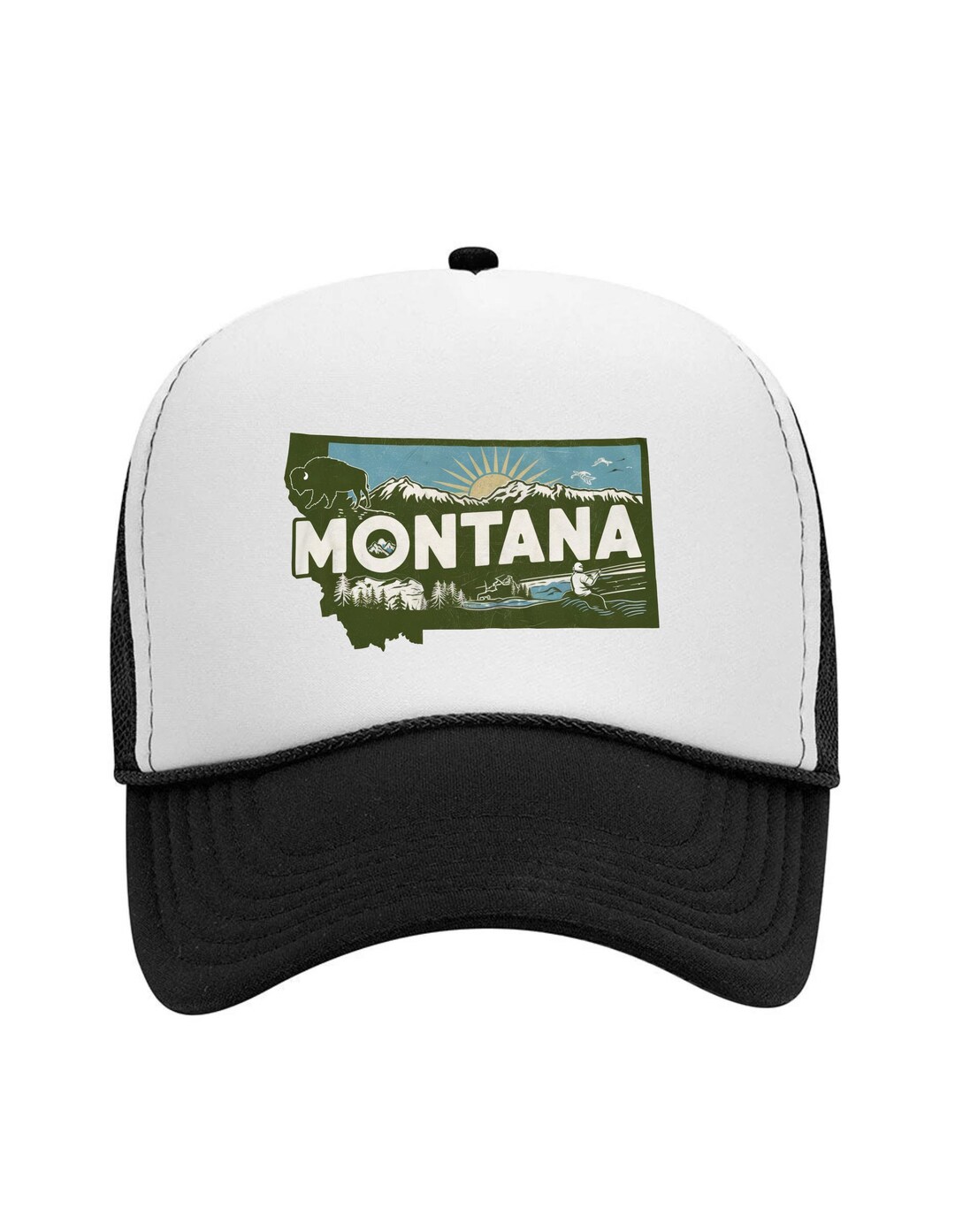 Vintage Style Montana Hat, High Profile Otto Hat, State of Montana Hat ...