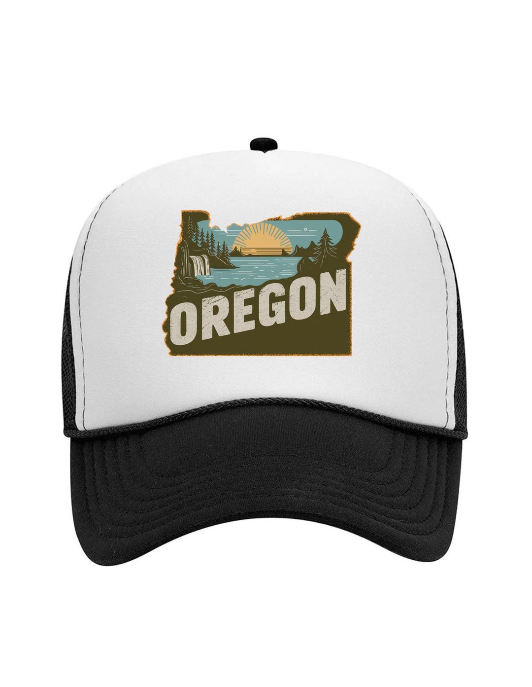 Vintage Style Oregon Hat, High Profile Otto Hat, State of Oregon Hat, Oregon Retro, Oregon Foam ...