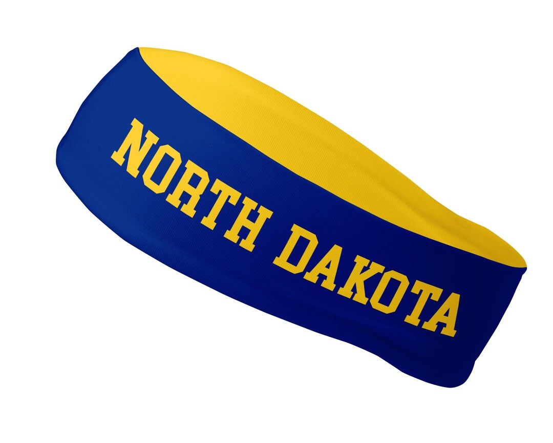 Reversible Custom Colors State of North Dakota Headband, Athletic ...
