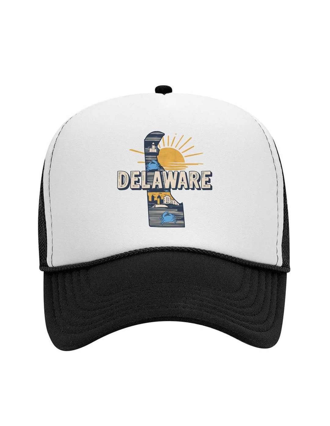 Vintage Style Delaware Hat, High Profile Otto Hat, State of Delaware ...