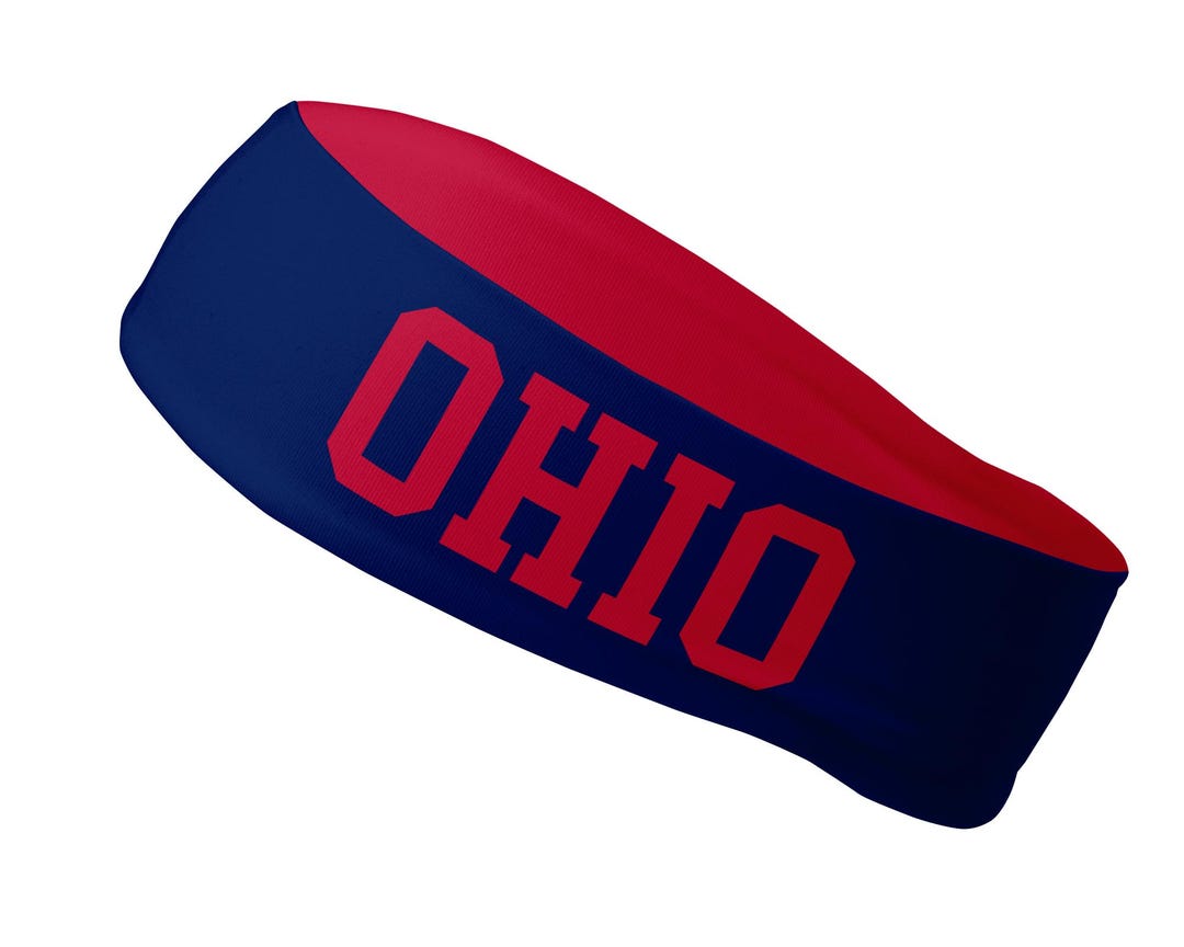 Reversible Custom Colors State of Ohio Headband, Athletic Headband ...