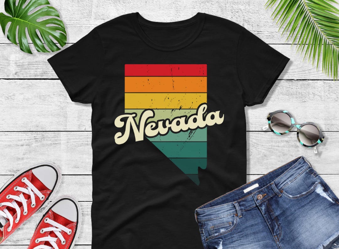 Comfort Colors® Nevada Retro Vintage Shirt, State of Nevada, Retro ...