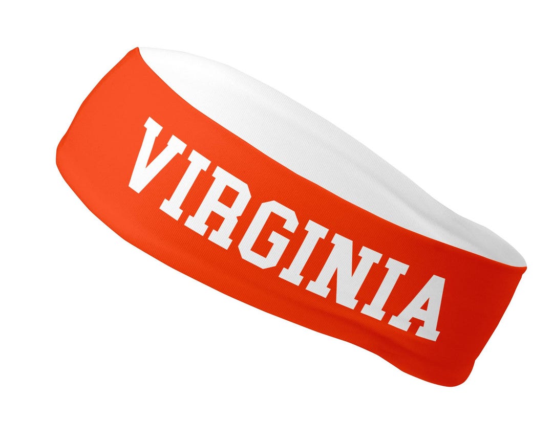 Reversible Custom Colors State of Virginia Headband, Athletic Headband ...
