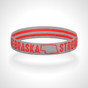 Reversible Nebraska Strong Bracelet Wristband - Etsy