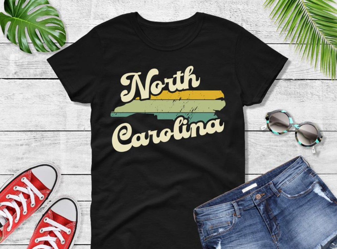 Comfort Colors North Carolina Retro T-shirt, Vintage NC State Tee - Etsy