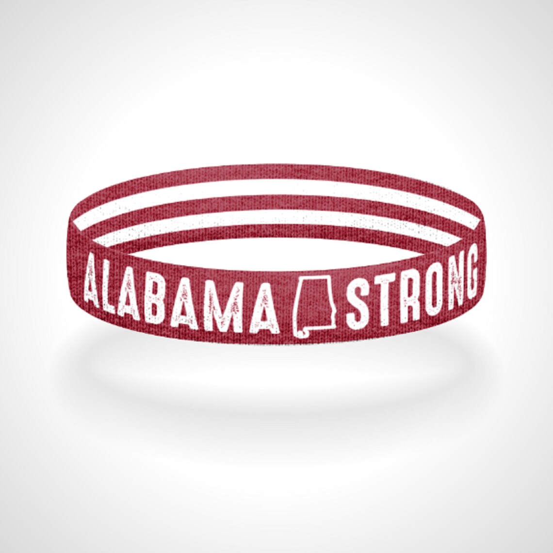 Reversible Alabama Strong Bracelet Wristband Show Off Your | Etsy
