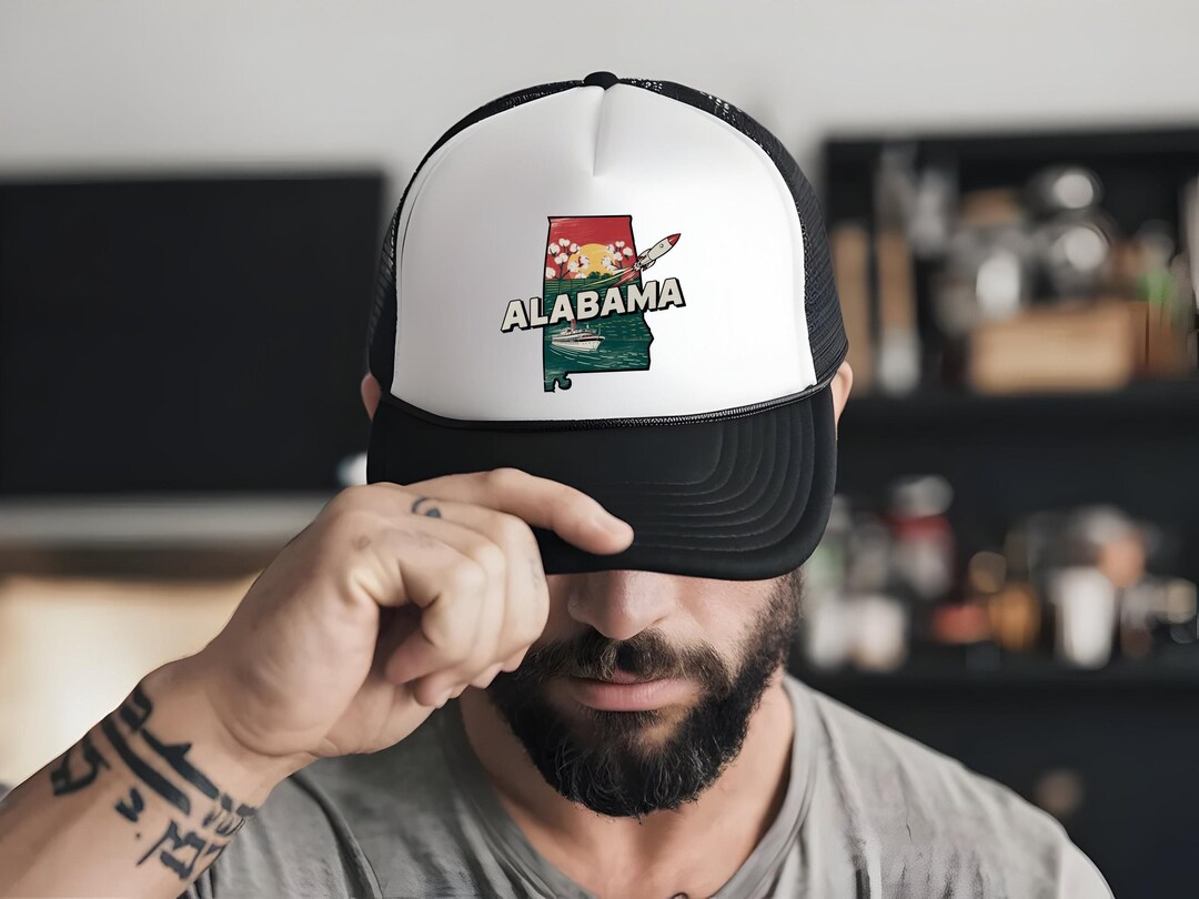 Vintage Alabama Hat, High Profile Otto Hat, State of Alabama Hat, Retro ...