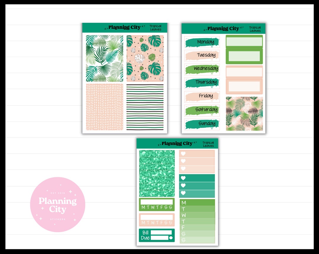 Tropical Leaves II Micro Kit - Etsy