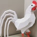 Rooster 3D Papercraft, Printable Puzzle, Papercraft Pdf Template to ...