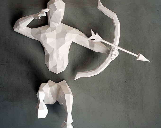 Centaur Papercraft Trophy, Printable 3D Puzzle, Papercraft Pdf Template ...