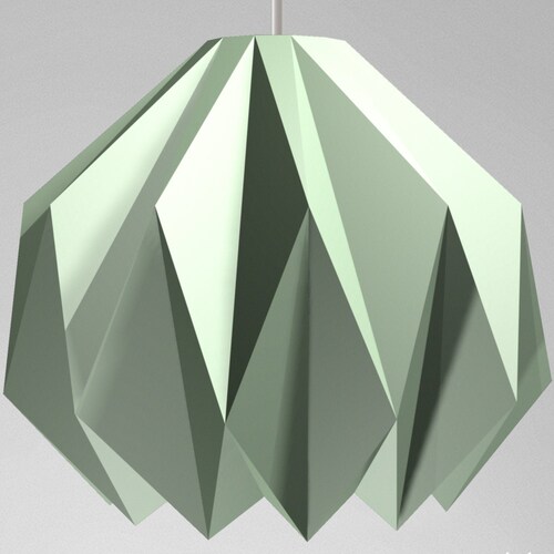 Round Paper Lamp Shade Printable Lampshade ECO Papercraft - Etsy