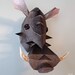 Wild Boar Head Papercraft Sculpture, Printable 3D Puzzle, Papercraft ...