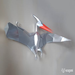 Pterosaur Dinosaur Papercraft Sculpture, Printable 3D Puzzle ...