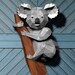 Koala Papercraft Sculpture, Printable 3D Puzzle, Papercraft Pdf ...