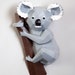Koala Papercraft Sculpture Printable 3D Puzzle Papercraft - Etsy Australia