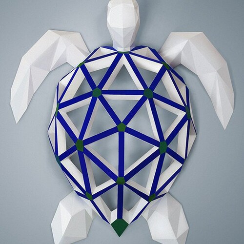 Manta Ray Papercraft Sculpture Printable 3D Puzzle - Etsy