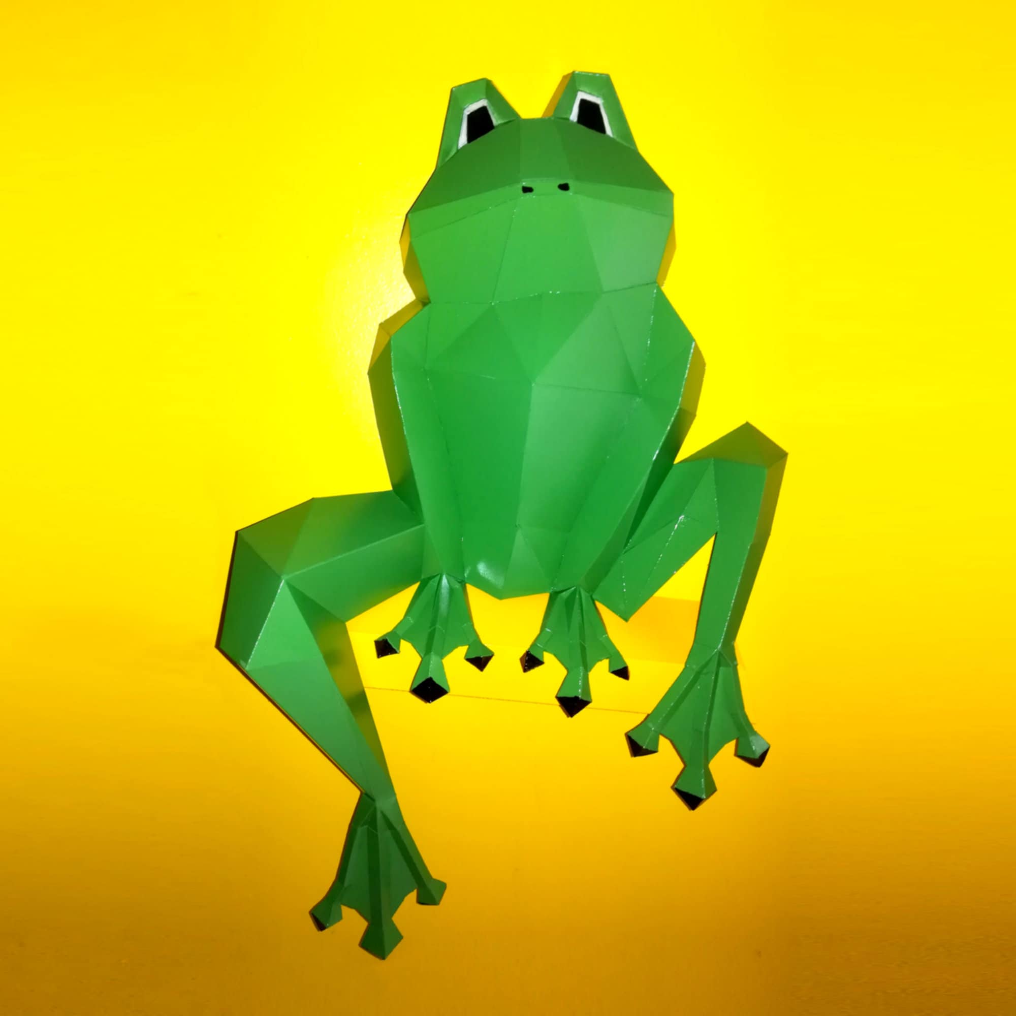 Frog Papercraft Sculpture Printable 3D Puzzle Papercraft Pdf | Etsy