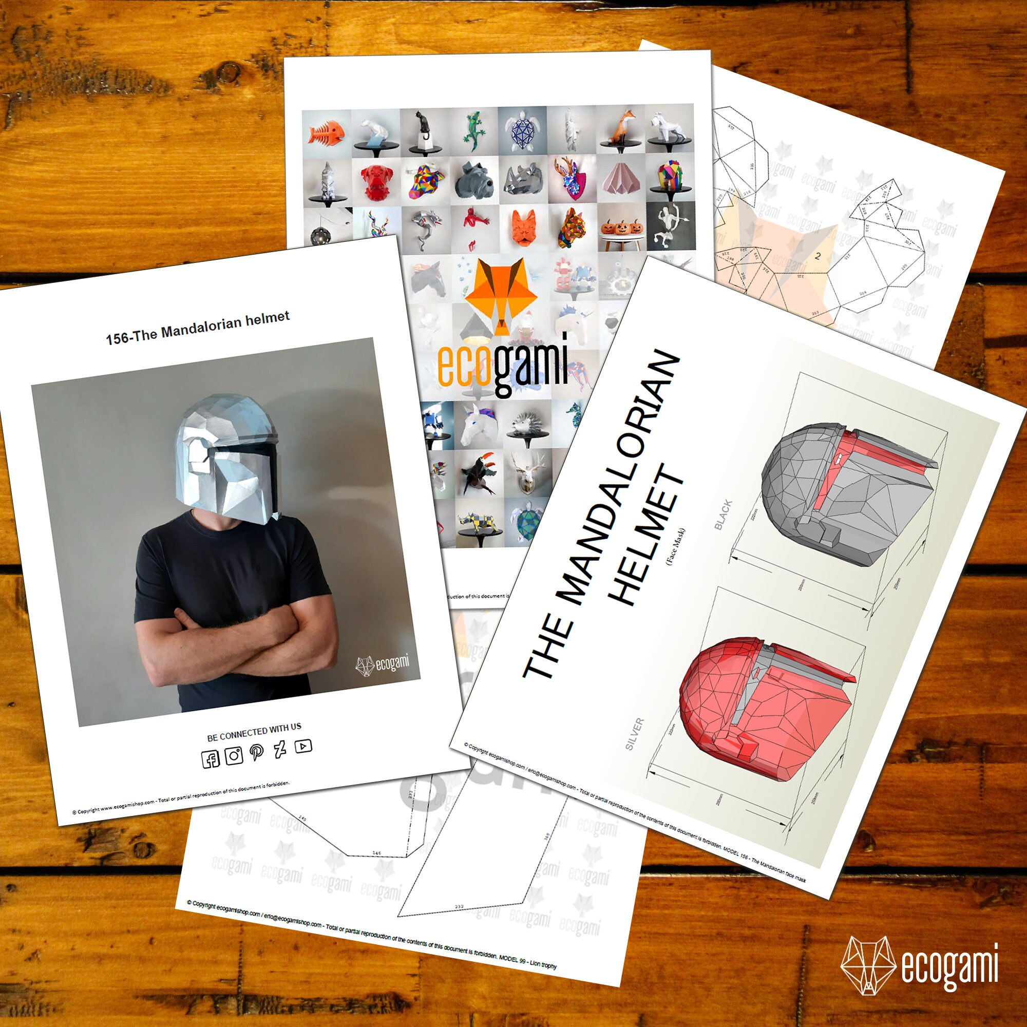 The Mandalorian Helmet Papercraft Face Mask Printable Star | Etsy India