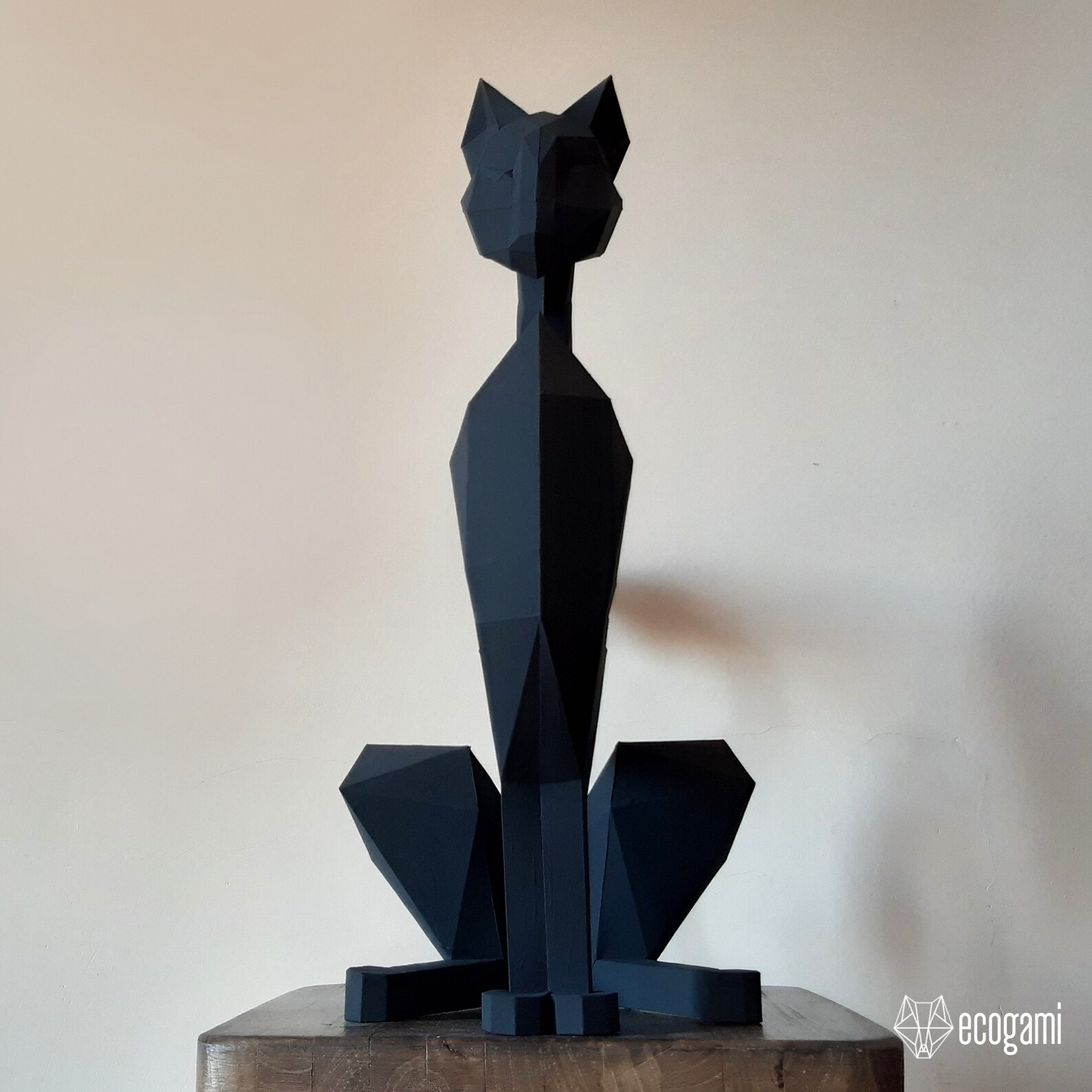 Egyptian Cat Papercraft Sculpture, Printable 3D Puzzle, Papercraft Pdf ...