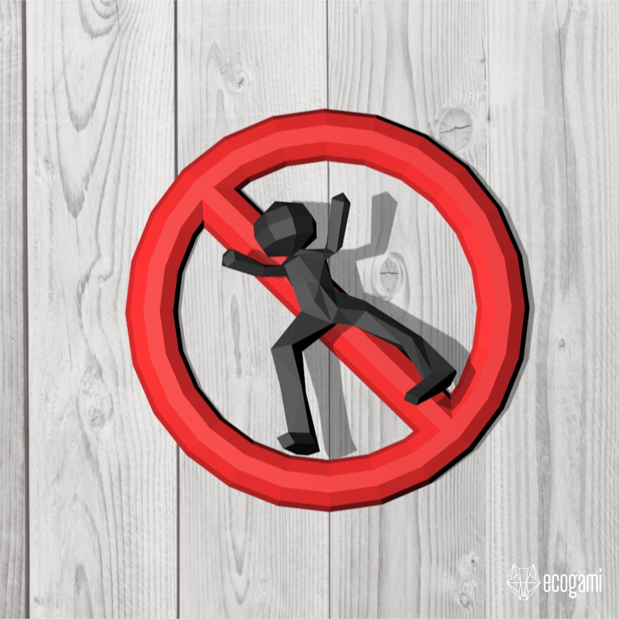 Road Sign Papercraft Trophy Printable 3D Puzzle Papercraft - Etsy Canada