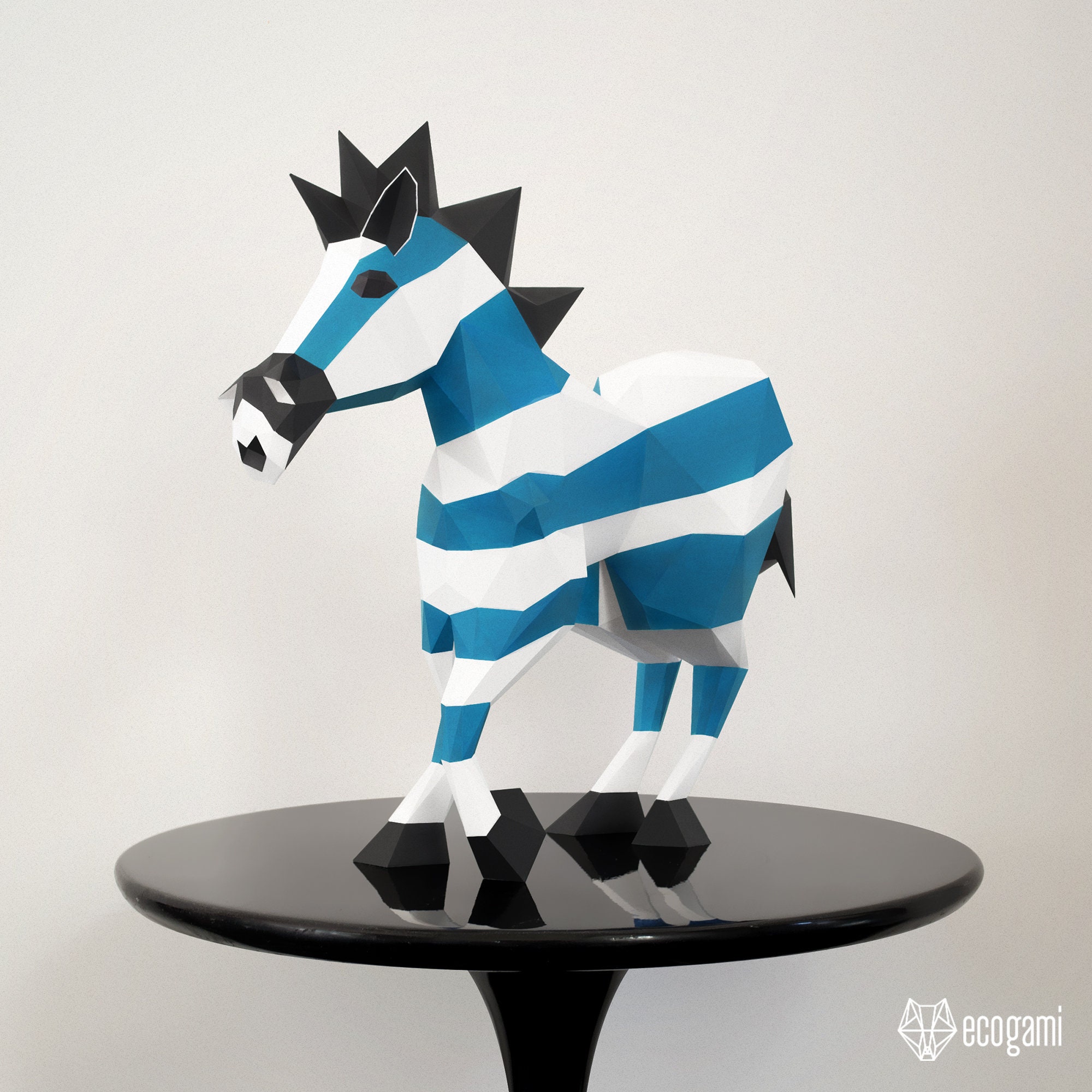 Zebra Papercraft Sculpture Printable 3D Puzzle Papercraft | Etsy Canada