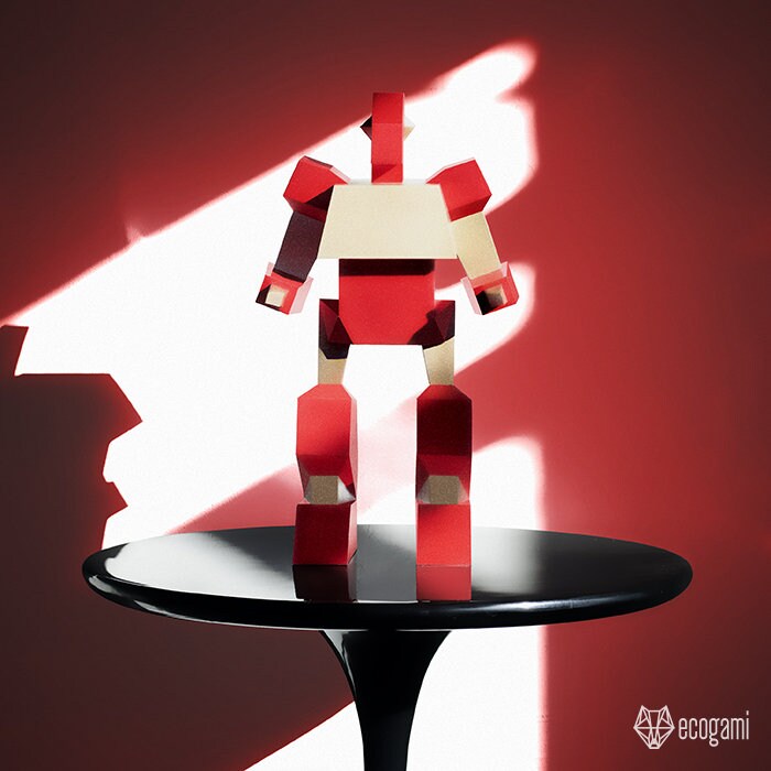 Robot Papercraft Sculptures Printable 3D Puzzle Papercraft | Etsy