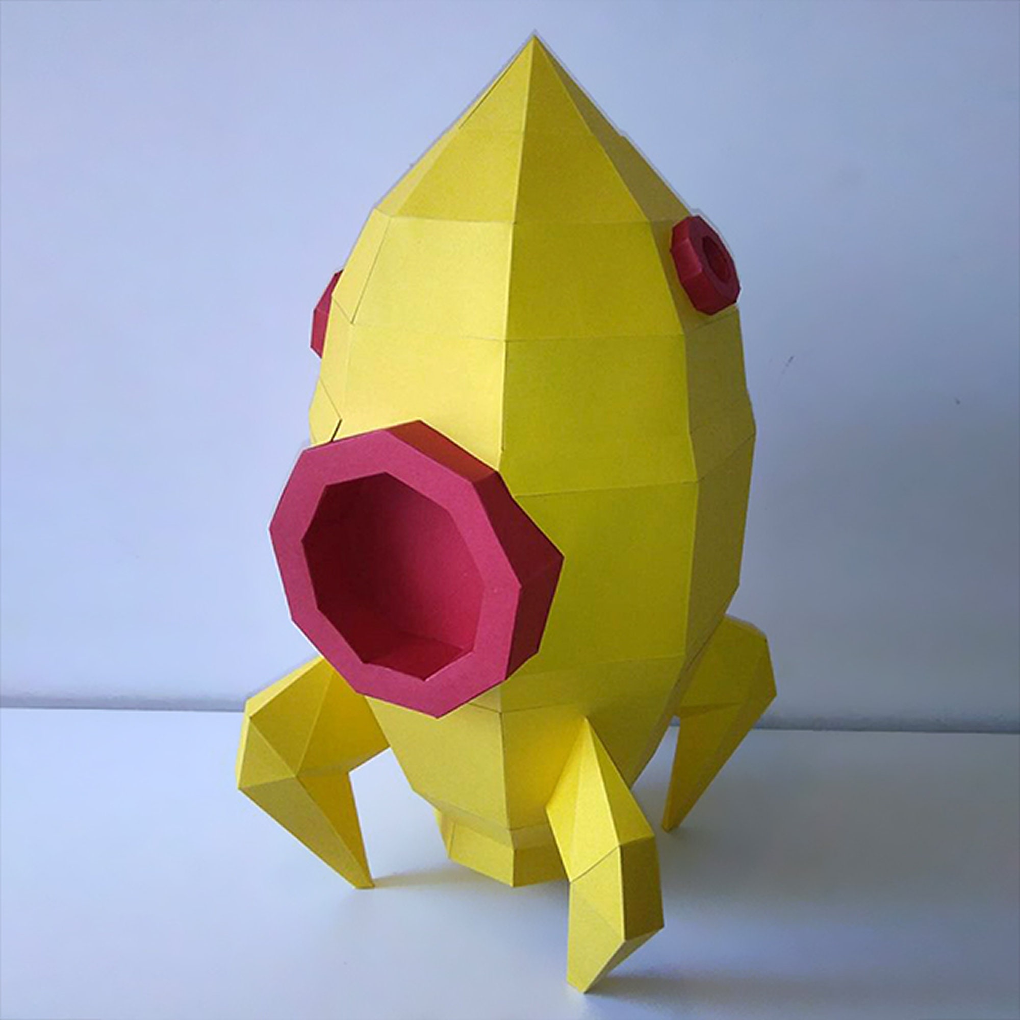 Rocket Papercraft Sculpture, Printable 3D Puzzle, Papercraft Pdf ...