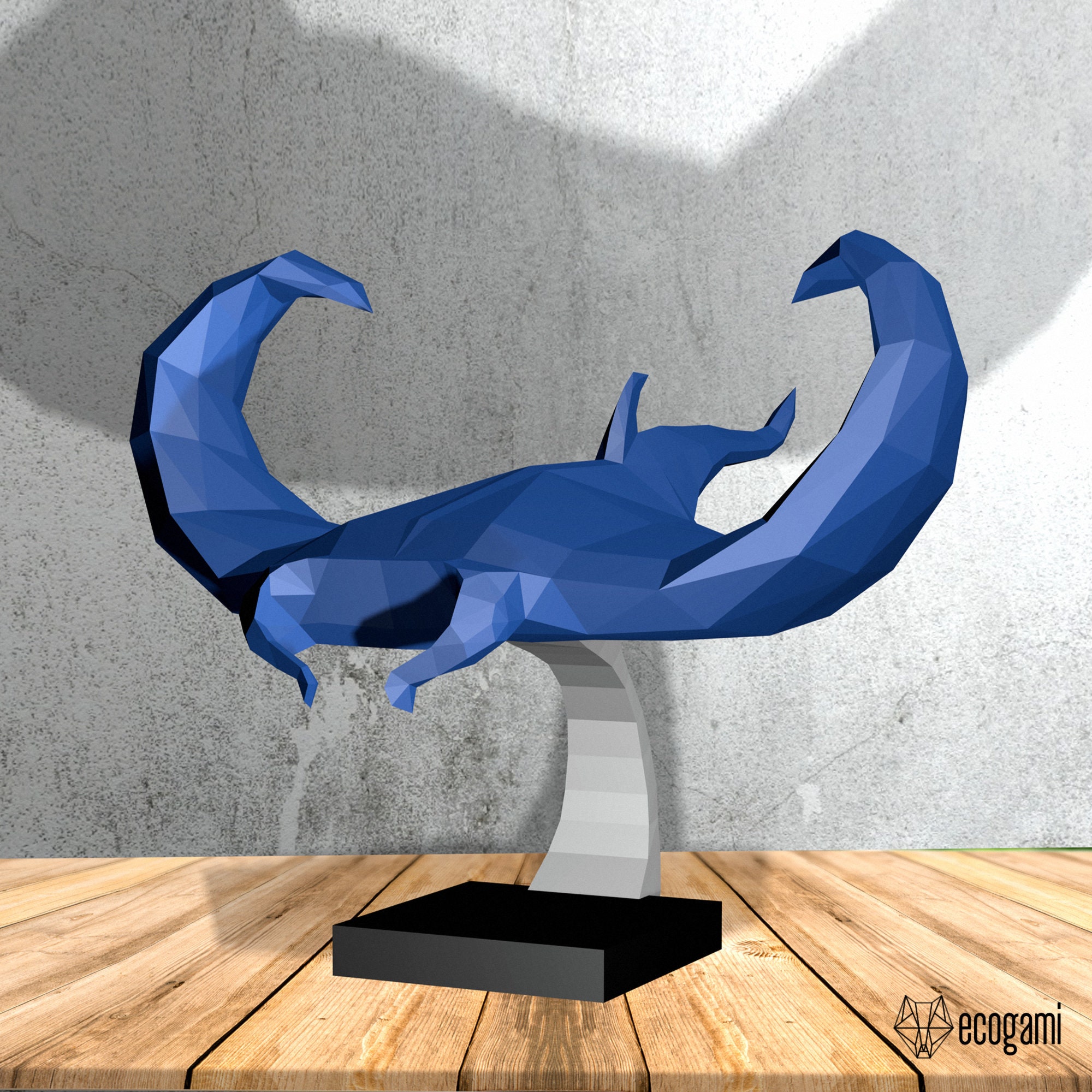 Manta Ray Papercraft Sculpture Printable 3D Puzzle - Etsy Canada