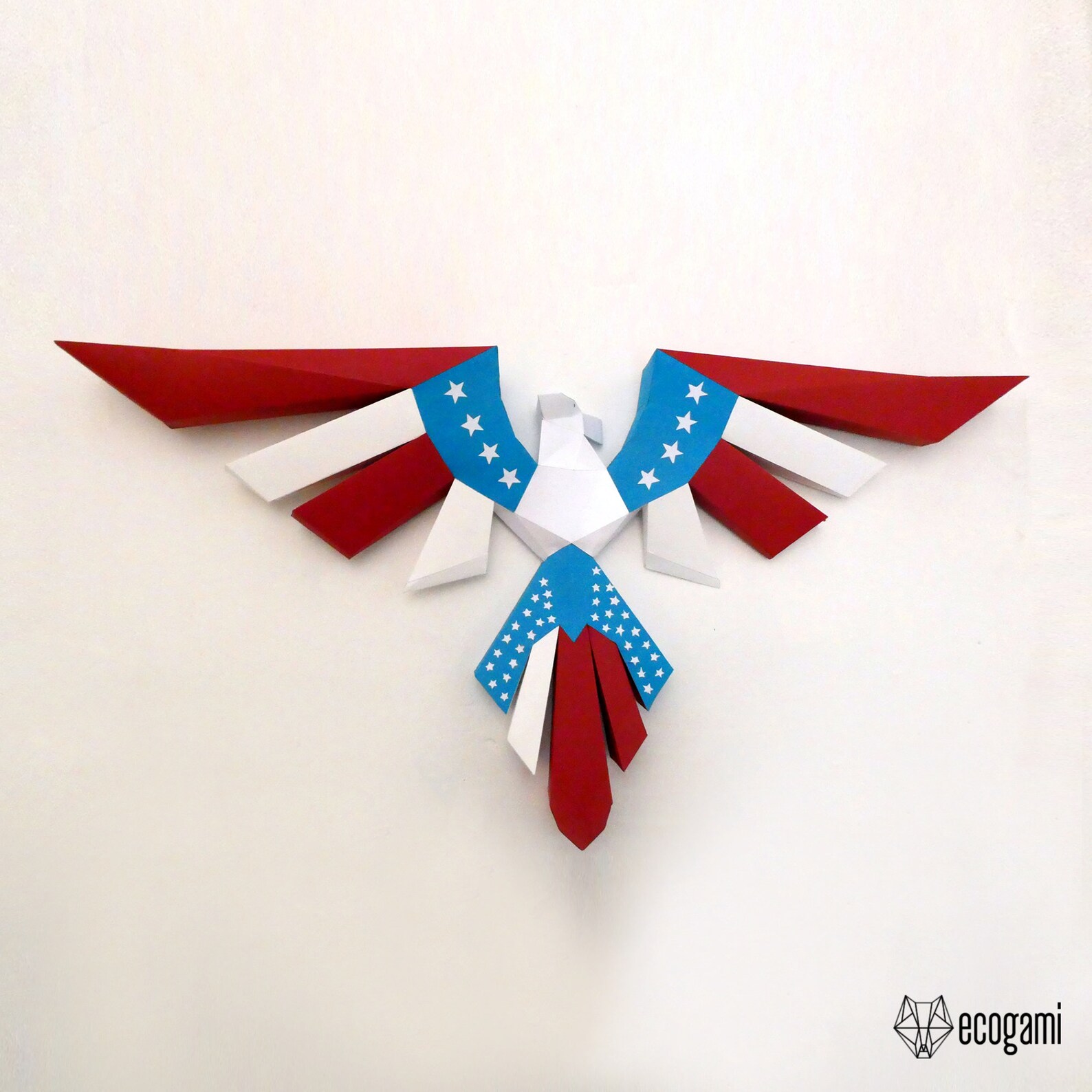 Eagle phoenix papercraft sculpture printable 3D puzzle | Etsy