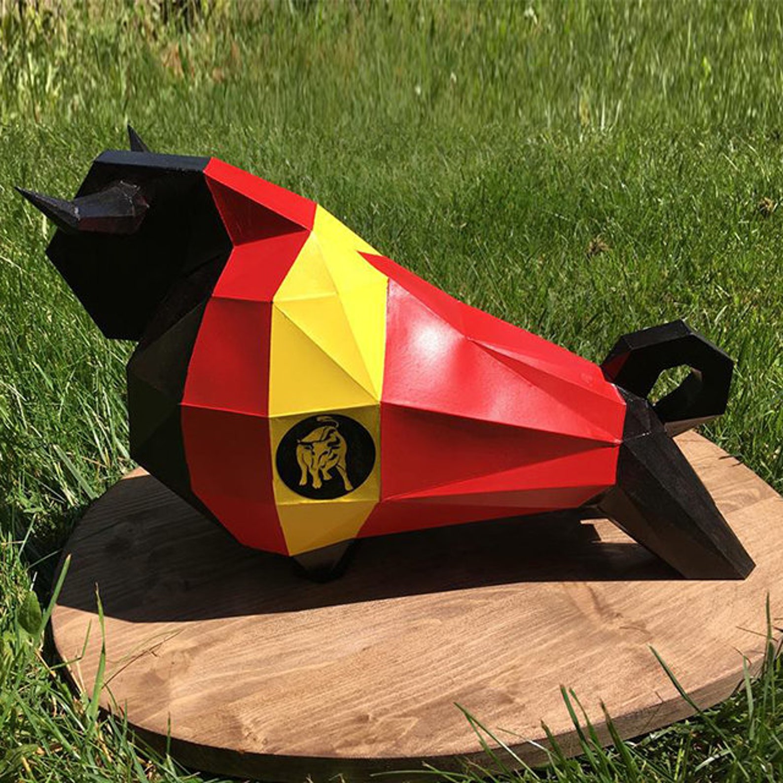 Bull Papercraft Sculpture Printable 3D Puzzle Papercraft Pdf - Etsy Canada