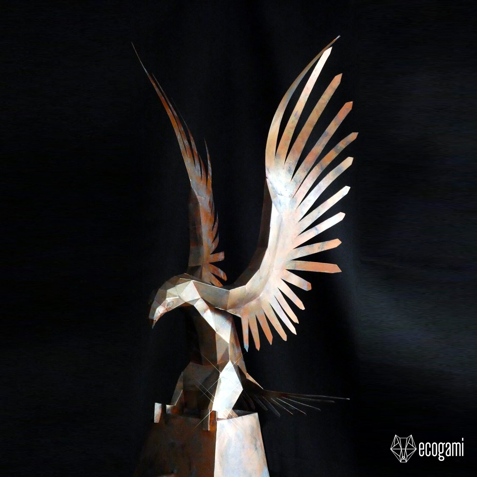 Eagle Papercraft Sculpture Printable 3D Puzzle 3D Papercraft - Etsy