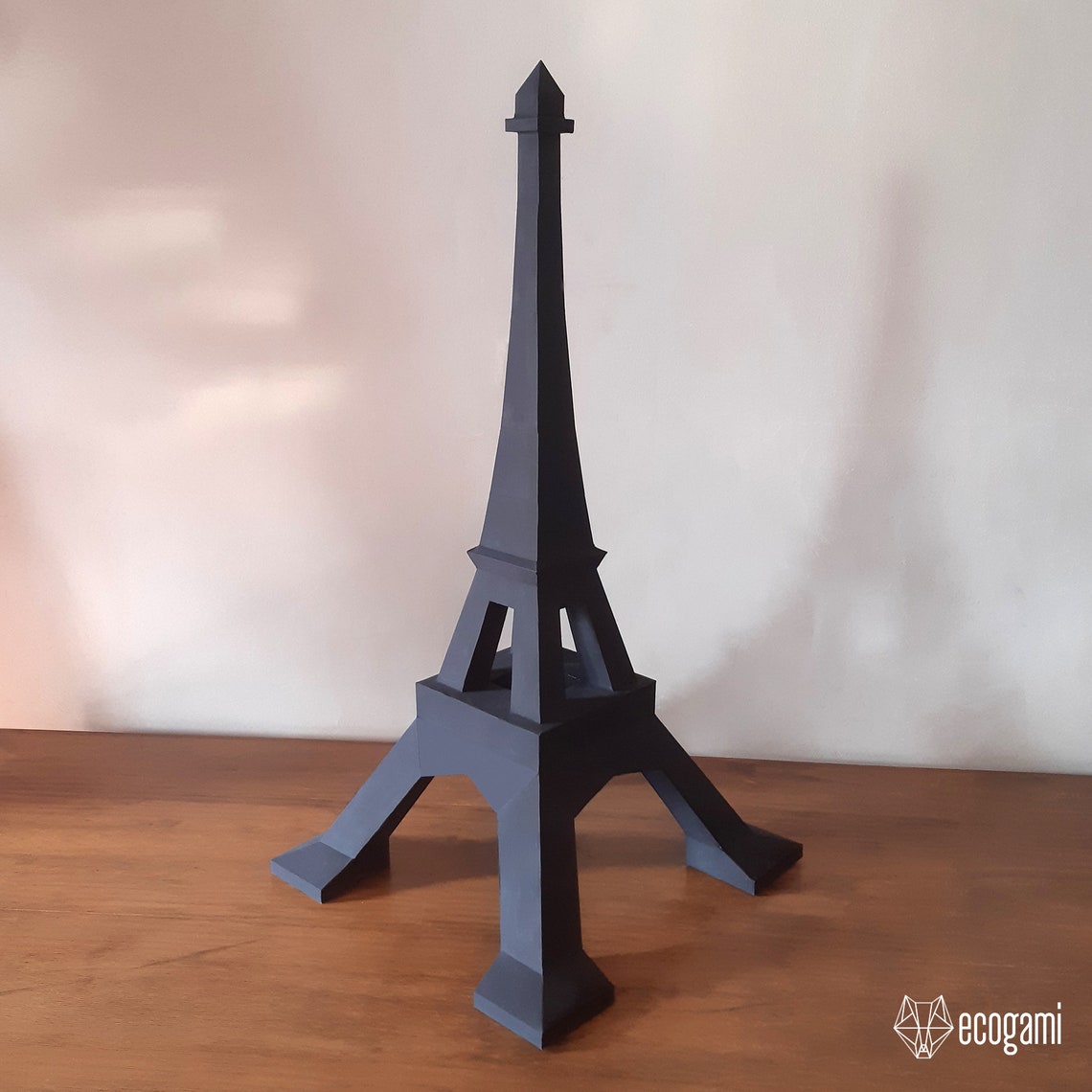 Eiffel Tower Papercraft Sculpture, Printable 3D Puzzle, Papercraft Pdf ...