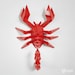 Scorpion Papercraft Sculpture, Printable 3D Puzzle, Papercraft Pdf ...
