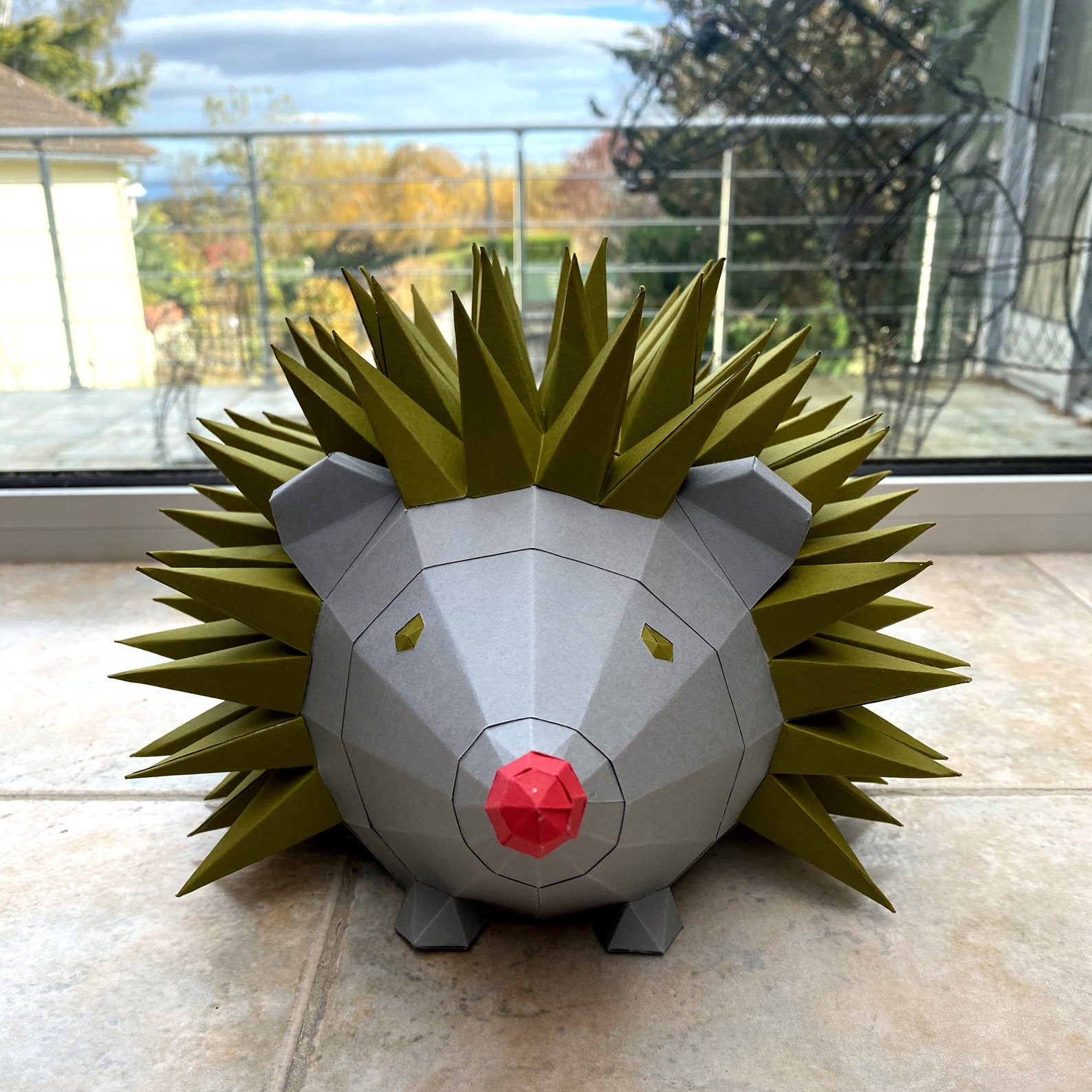 Hedgehog Papercraft Sculpture Printable 3D Puzzle Papercraft | Etsy Canada