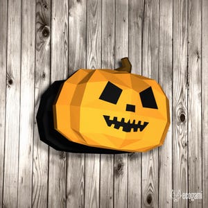 PUMPKIN BOX PAPERCRAFT | Diy Halloween Box | Pdf Pumpkin Box Template ...