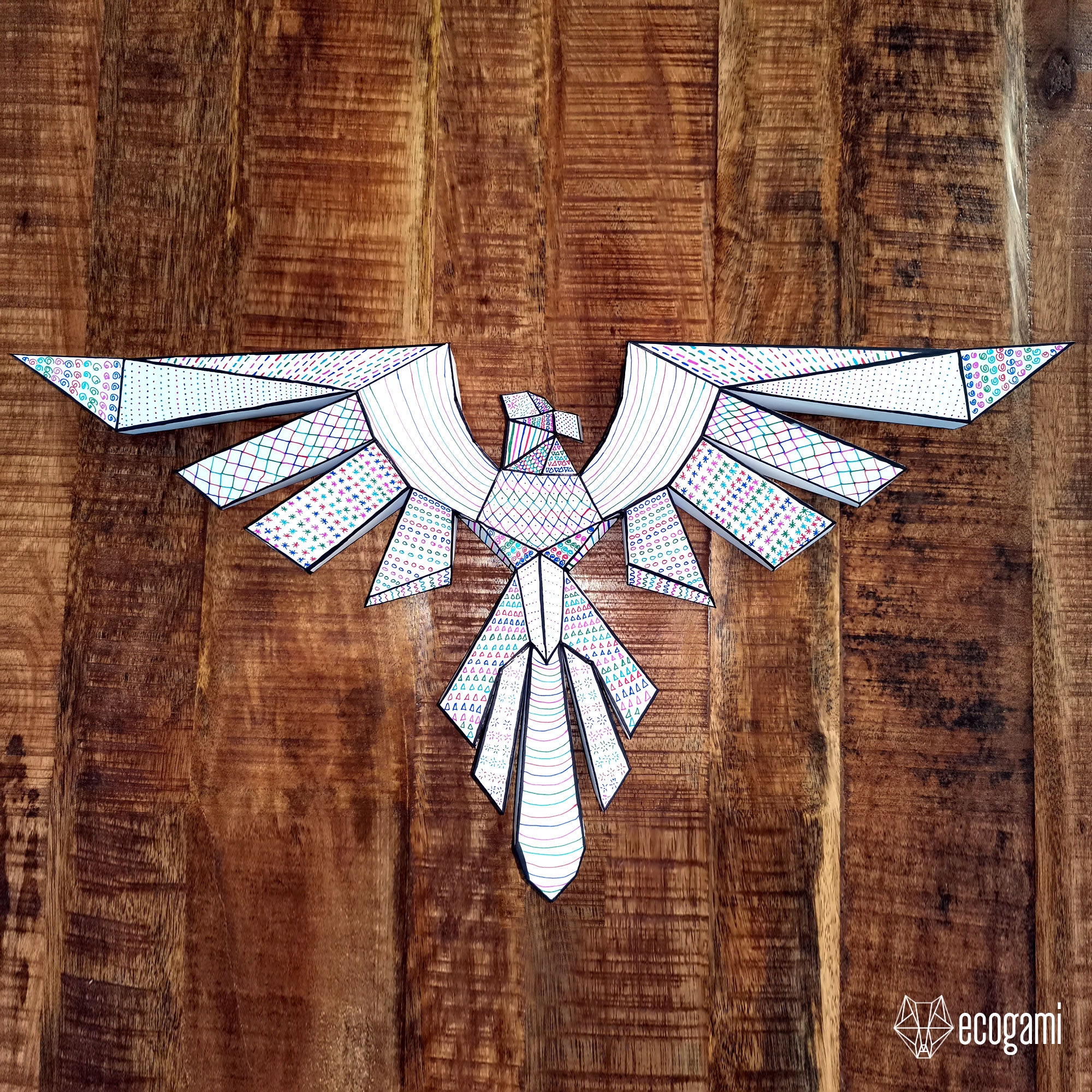 Eagle Phoenix Papercraft Sculpture Printable 3D Puzzle - Etsy