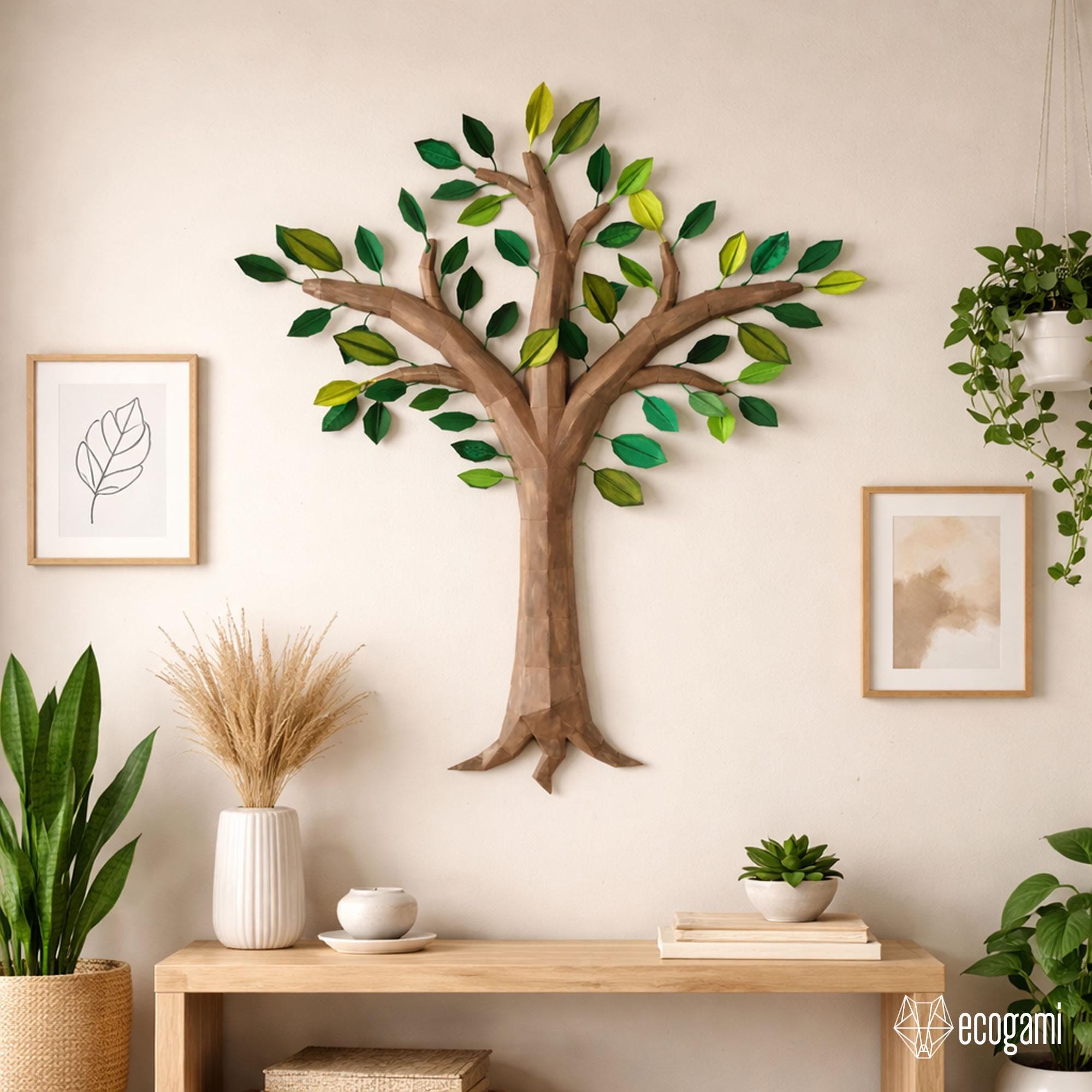 Tree of Life Papercraft Template PDF, DIY 3D Paper Wall Sculpture ...
