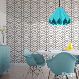 Origami Paper Lamp Shade, Printable Lampshade, Papercraft Pdf Template ...
