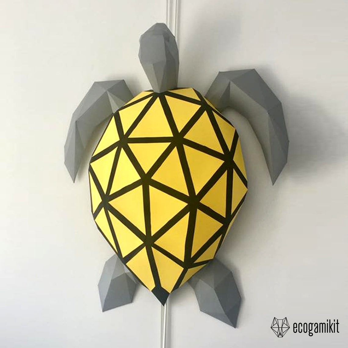 Sea Turtle Sculpture Papercraft 3D Craft Kit for Adults - Etsy