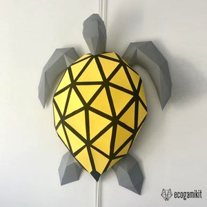 Sea Turtle Sculpture Papercraft 3D, Craft Kit for Adults, Puzzle to ...