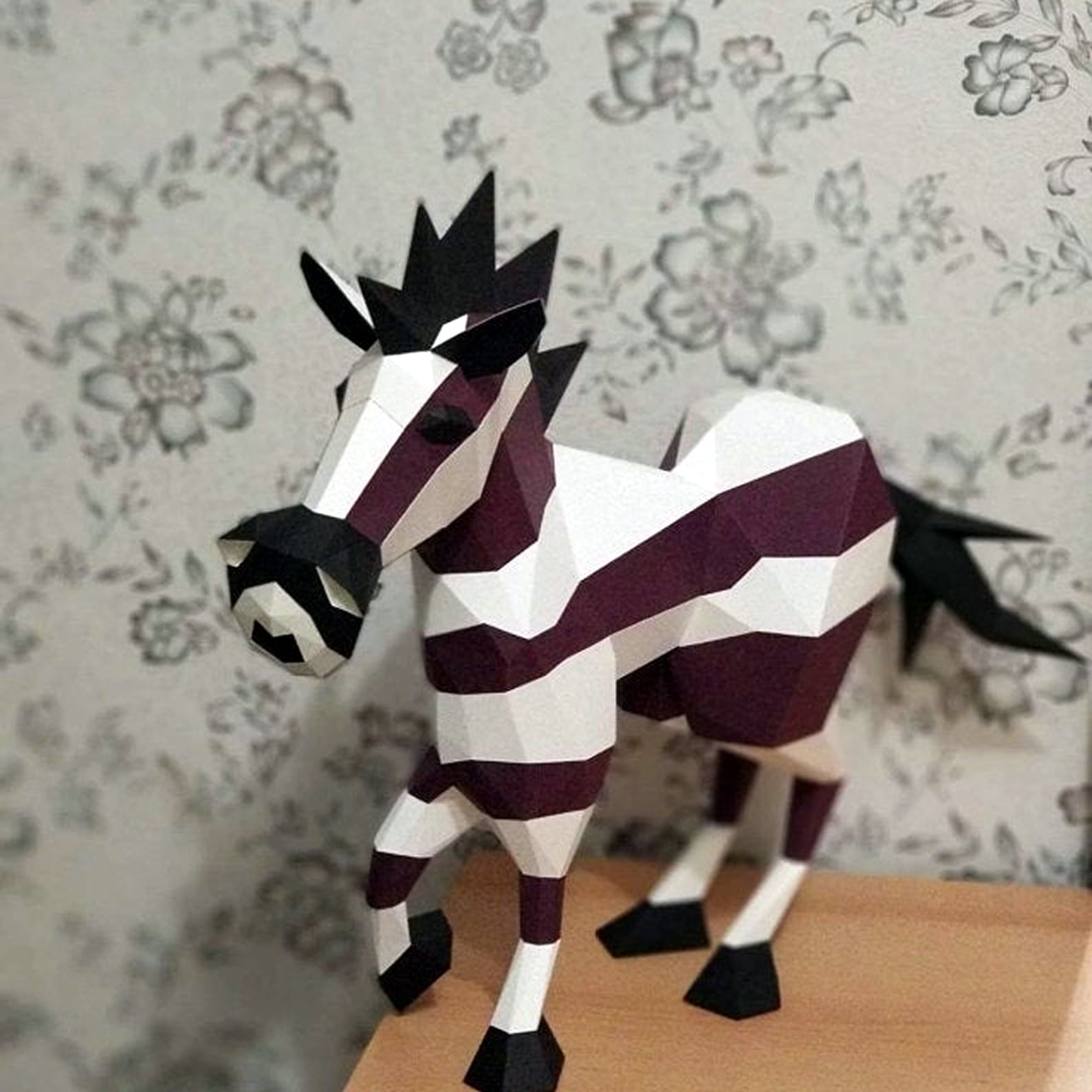 Zebra Papercraft Sculpture Printable 3D Puzzle Papercraft | Etsy Canada