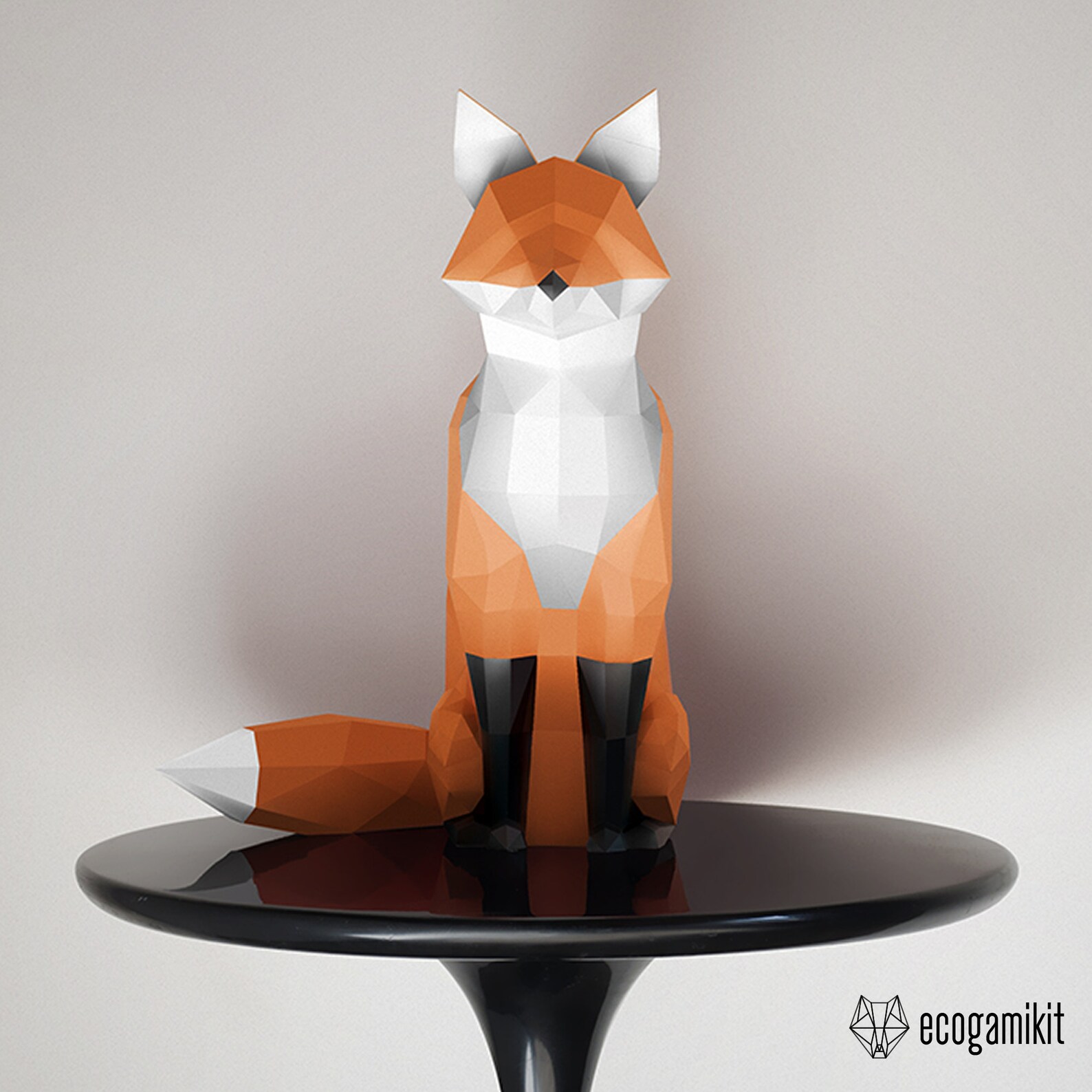 Fox Sculpture Papercraft 3D Craft Kit for Adults Puzzle to - Etsy