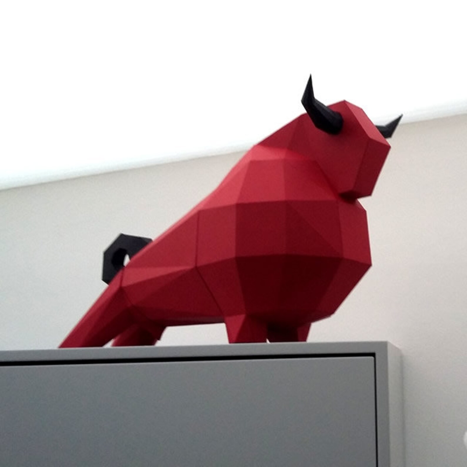 Bull Papercraft Sculpture Printable 3D Puzzle Papercraft Pdf - Etsy Canada