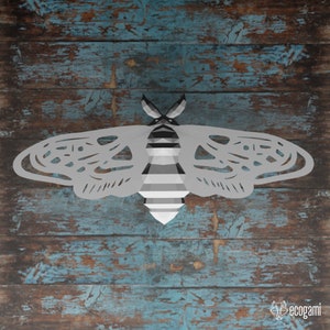 Moth Papercraft Sculpture, Printable 3D Puzzle, Papercraft Pdf Template ...