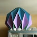 Origami II Paper Lamp Shade, Printable Lampshade, Papercraft Pdf ...