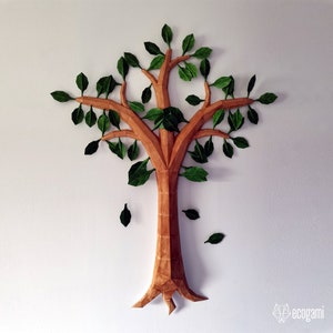 Tree of Life Papercraft Sculpture, Printable 3D Puzzle, Papercraft Pdf ...