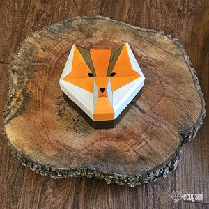 FOX BOX PAPERCRAFT | Diy Fox Box | Pdf Fox Box Template | Printable Fox ...
