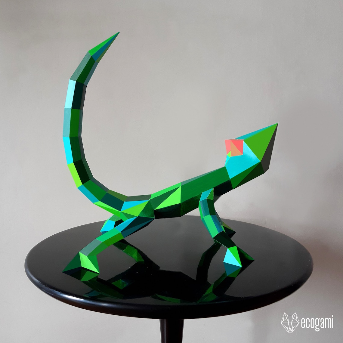 Lizard Papercraft Sculpture Printable 3D Puzzle Papercraft | Etsy